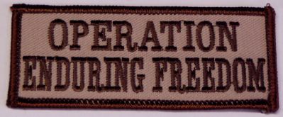 OPERATION ENDURING FREEDOM PATCH | HATNPATCH