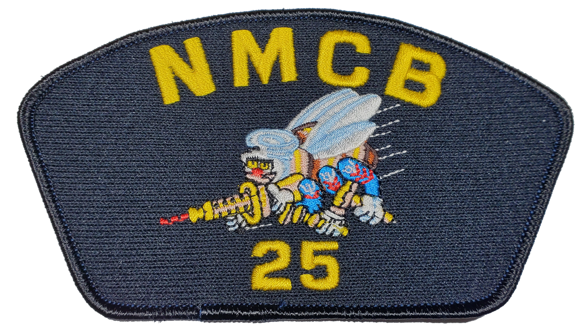 NMCB-25 Seabees Patch - Great Color - Veteran Owned Business | HATNPATCH