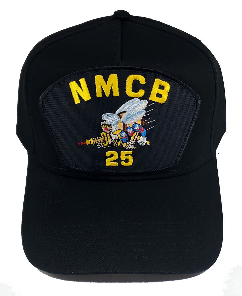 Naval Mobile Construction NMCB-25 Hat - Black - Veteran Owned Business ...