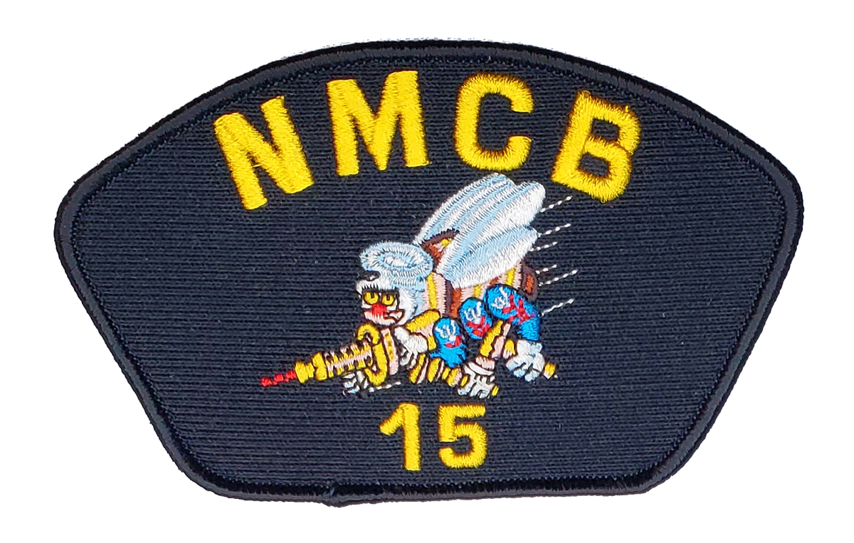 NMCB-15 Seabees Patch - Great Color - Veteran Owned Business | HATNPATCH