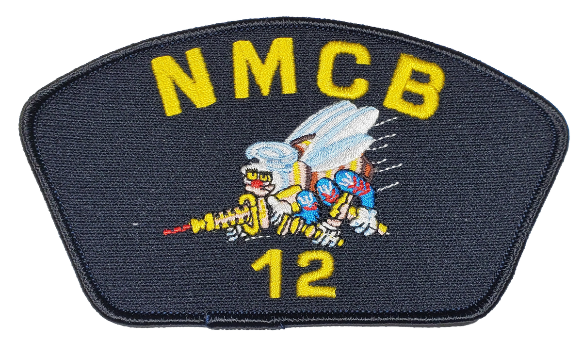 NMCB-12 Seabees Patch - Great Color - Veteran Owned Business | HATNPATCH