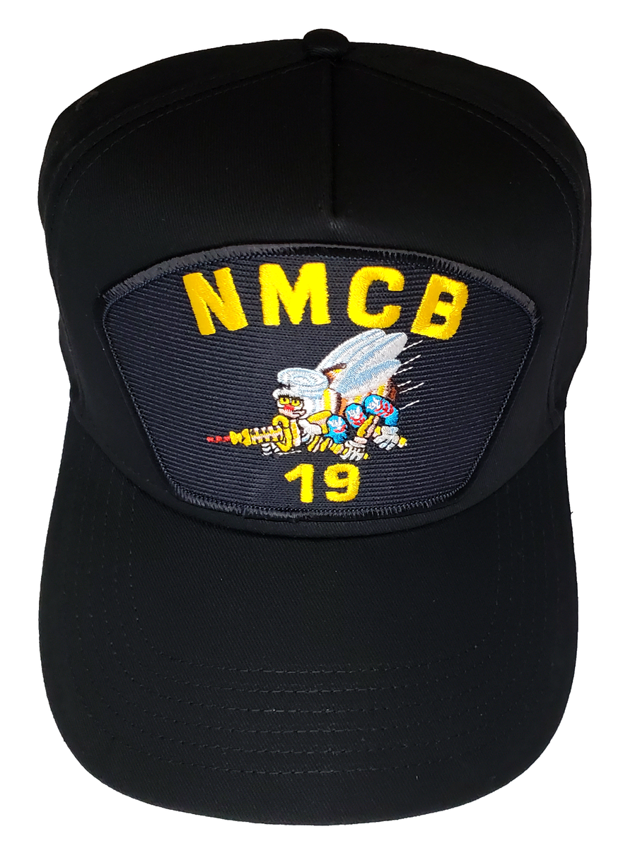 NMCB-19 Seabees Hat - Black Golf - Veteran Owned Business | HATNPATCH