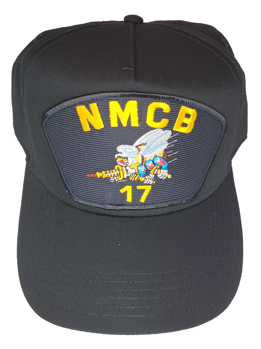 NMCB-17 Seabees Hat - Black Golf - Veteran Owned Business | HATNPATCH