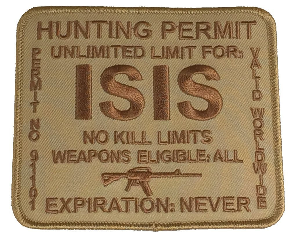 ISIS HUNTING PERMIT Patch | HATNPATCH