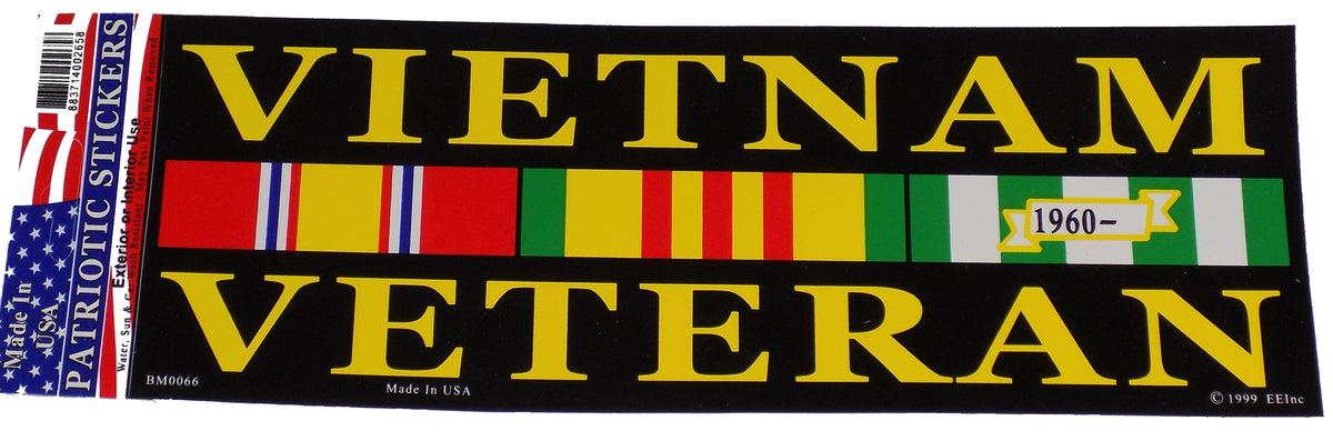 Veteran Vietnam War Bumper Sticker | HATNPATCH