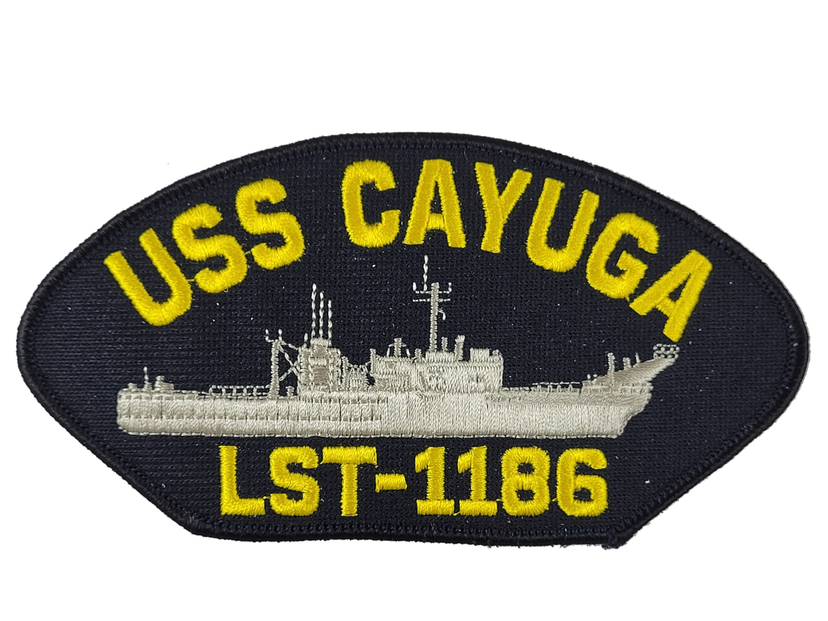 USS Cayuga LST-1186 Ship Patch - Great Color - Veteran Owned Business ...