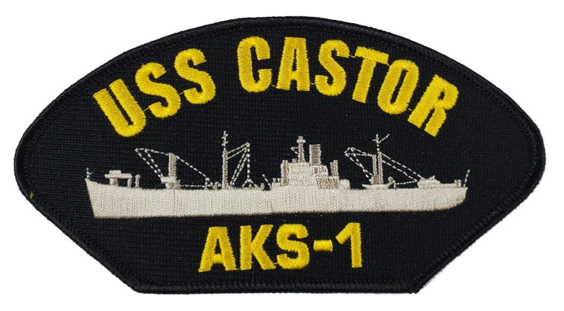 USS Castor AKS-1 Patch - Great Color - Veteran Family-Owned Business ...