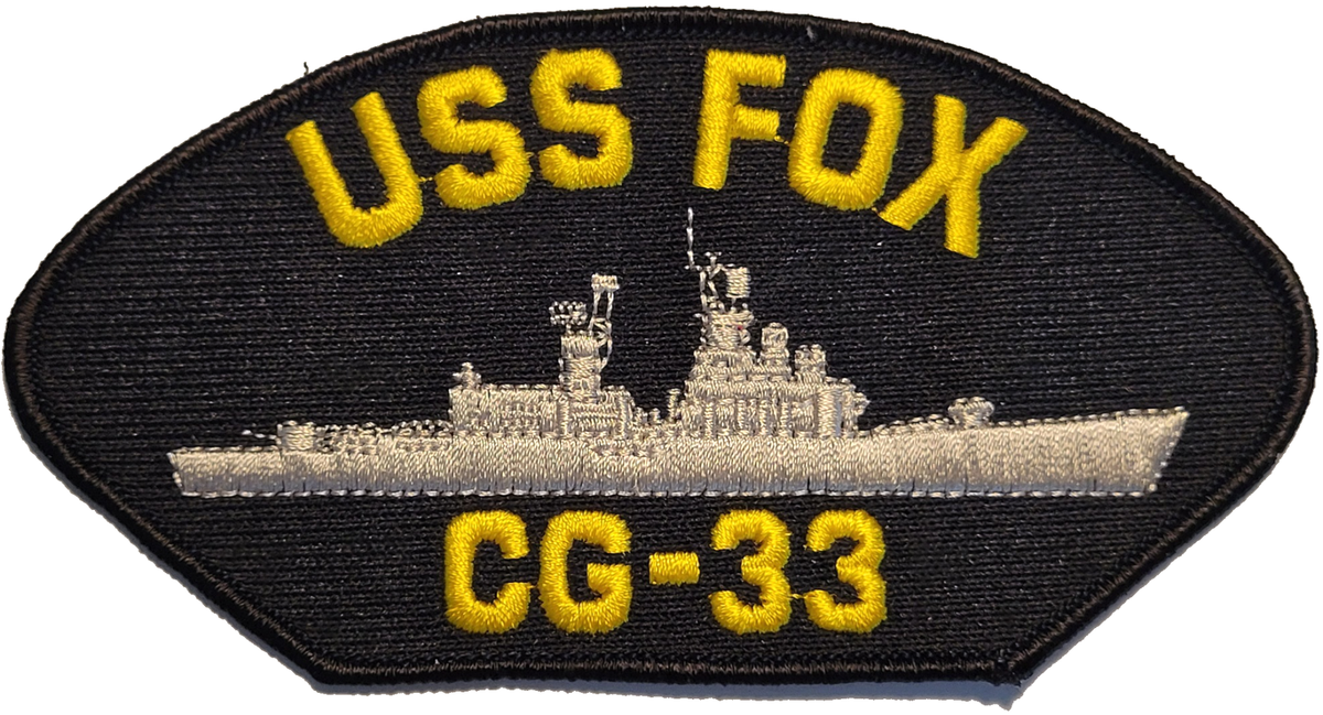 USS Fox CG-33 Ship Patch - Great Color - Veteran Owned Business | HATNPATCH