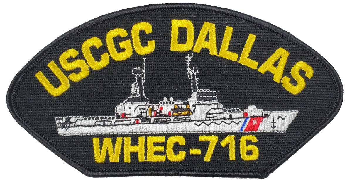 USCGC DALLAS WHEC-716 Ship Patch - Great Color - Veteran Owned Business ...