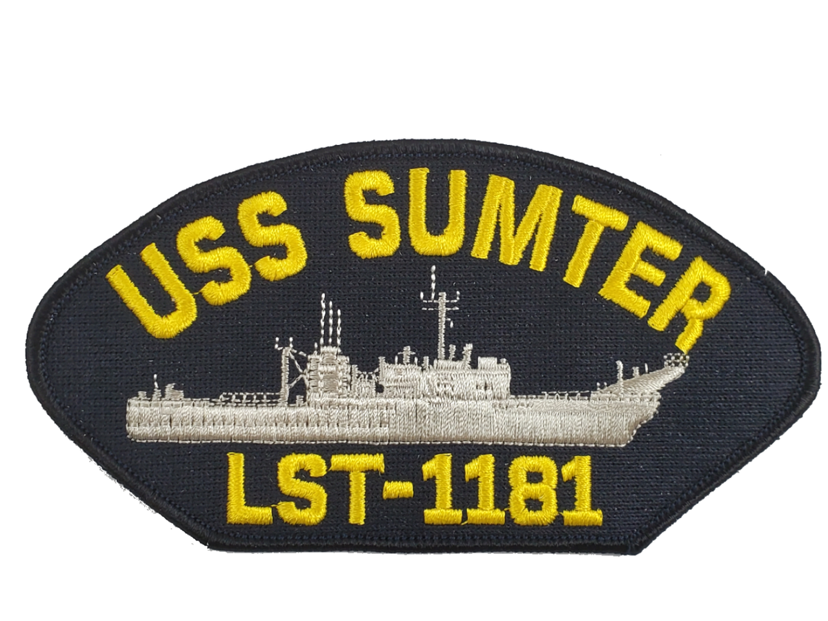 USS Sumter LST-1181 Ship Patch - Great Color - Veteran Owned Business ...