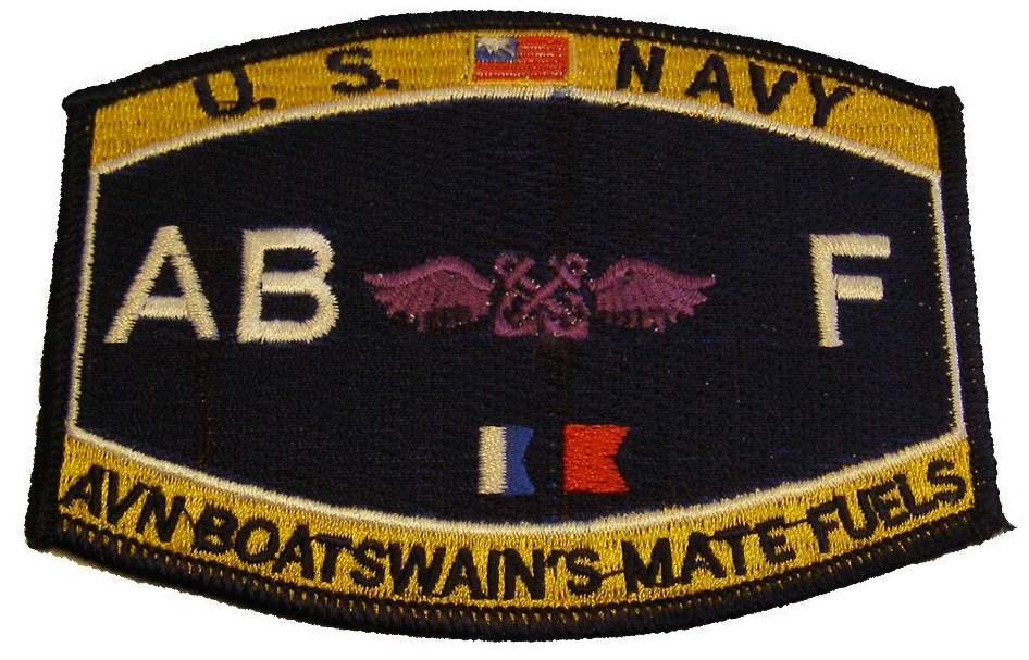 USN NAVY ABF AVIATION BOATSWAIN'S MATE FUELS MOS RATING PATCH SAILOR ...