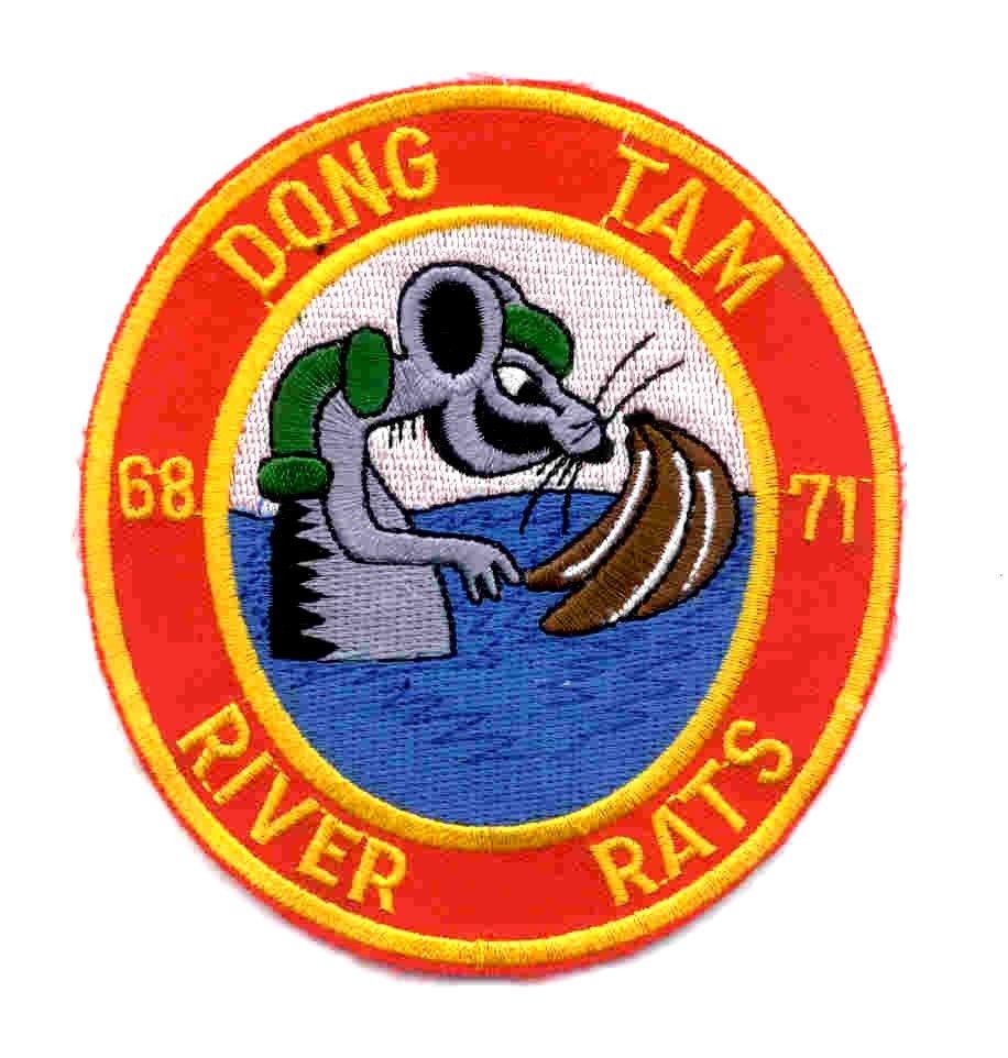 DONG TAM RIVER RATS VIETNAM PATCH SWIFT BOAT PBR PATROL BOAT RIVER MRF ...