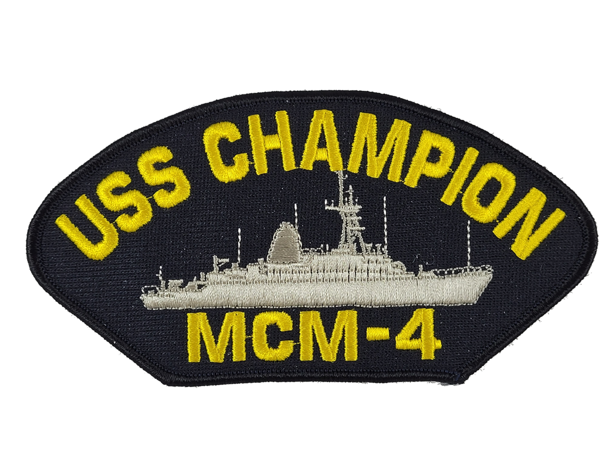 USS Champion MCM-4 Ship Patch - Great Color - Veteran Owned Business ...