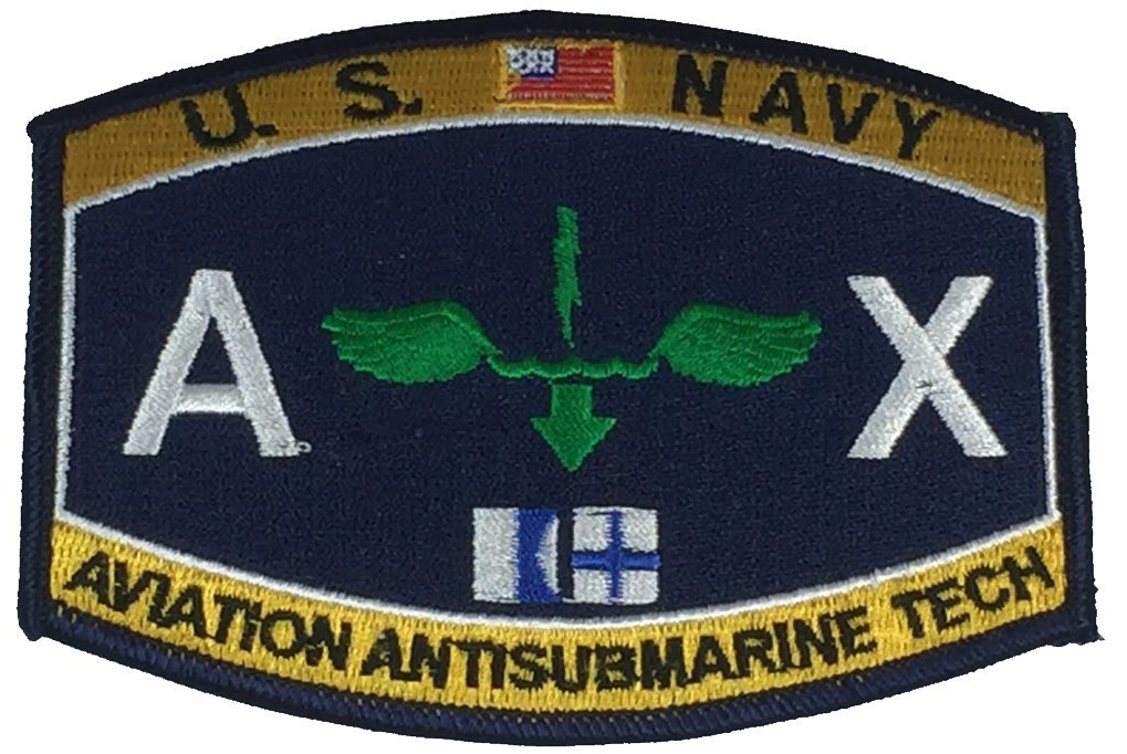 USN NAVY AX AVIATION ANTI SUBMARINE TECHNICIAN MOS RATING PATCH SAILOR ...