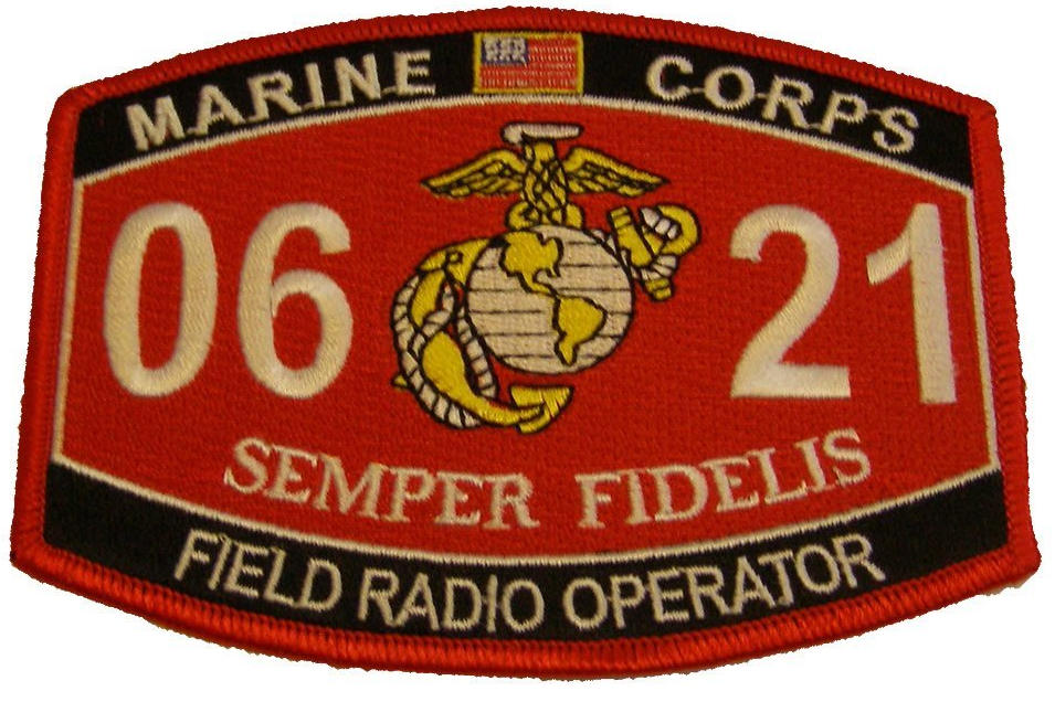 US Marine Corps 0621 Field Radio Operater MOS Patch | HATNPATCH