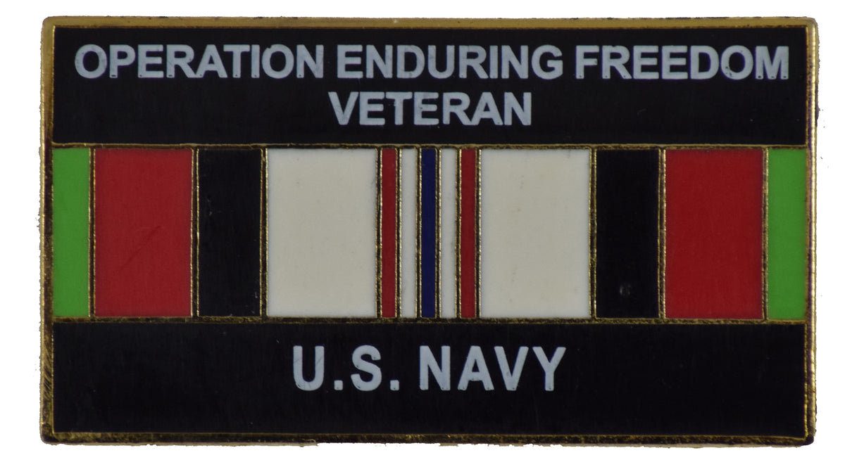 US NAVY OEF VETERAN HAT PIN | HATNPATCH