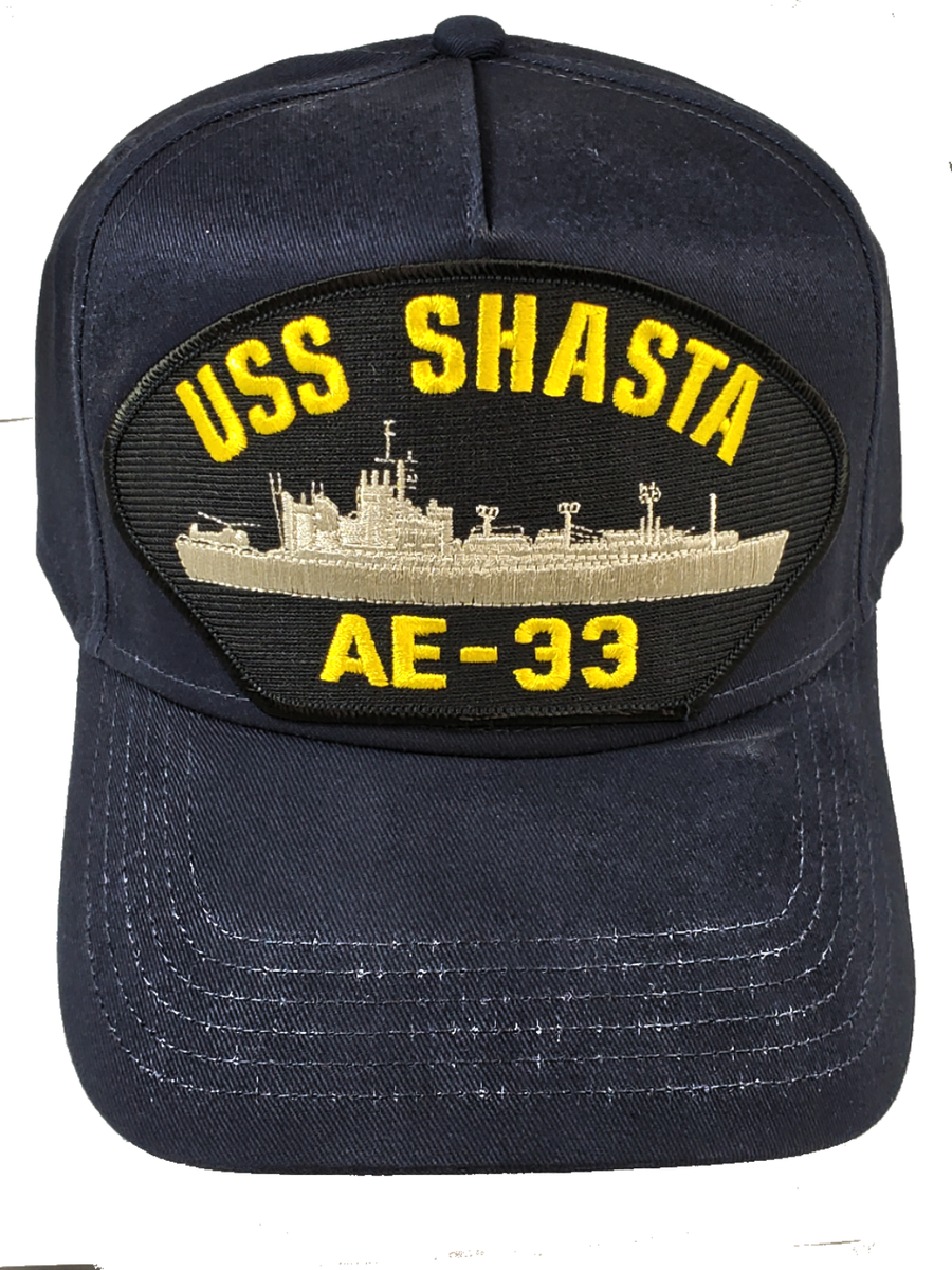 USS Shasta AE-33 Ship HAT - Navy Blue - Veteran Owned Business | HATNPATCH