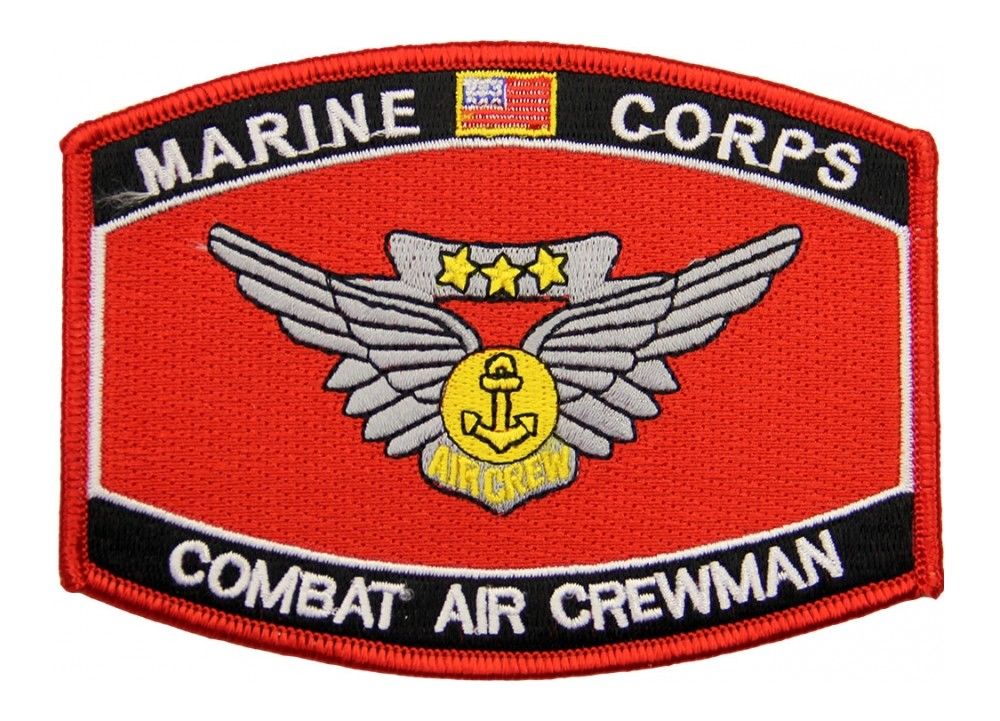 MARINE CORPS COMBAT AIR CREWMAN BADGE WINGS PATCH USMC | HATNPATCH