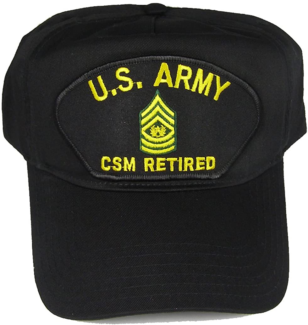US ARMY CSM COMMAND SERGEANT MAJOR RETIRED HAT– HATNPATCH