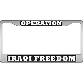 Operation Iraqi Freedom License Plate Frame | HATNPATCH