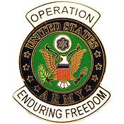 US Army Operation Enduring Freedom Hat Pin | HATNPATCH