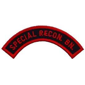 Special Recon Bn Tab Red/Black Patch | HATNPATCH