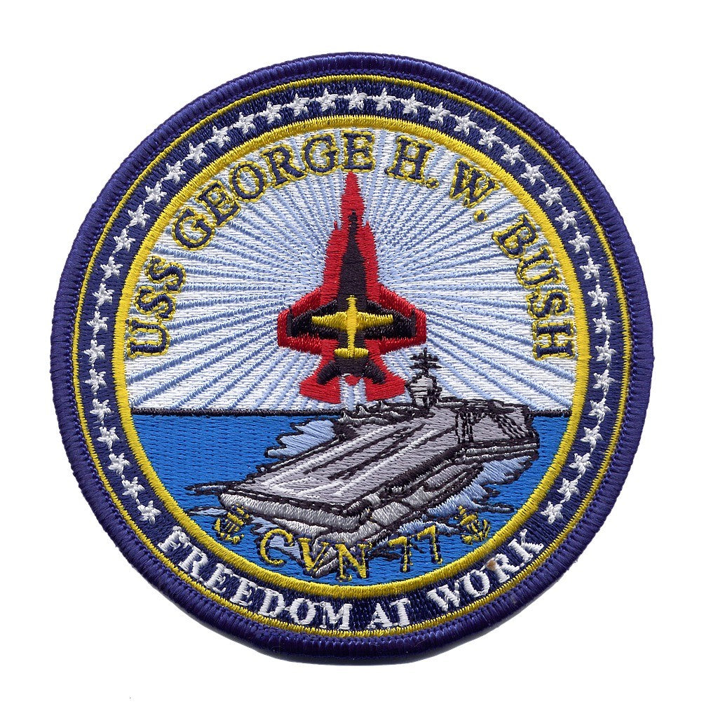 USS GEORGE H W BUSH CVN-77 PATCH | HATNPATCH