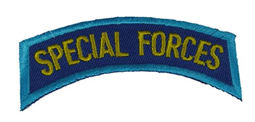 ARMY SPECIAL FORCES Rocker Tab Patch - Teal Blue and Gold - Veteran Ow ...