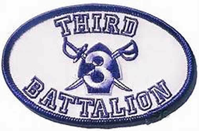 3RD THIRD RECRUIT TRAINING BATTALION RTBN PATCH MCRD PARRIS ISLAND SAN ...