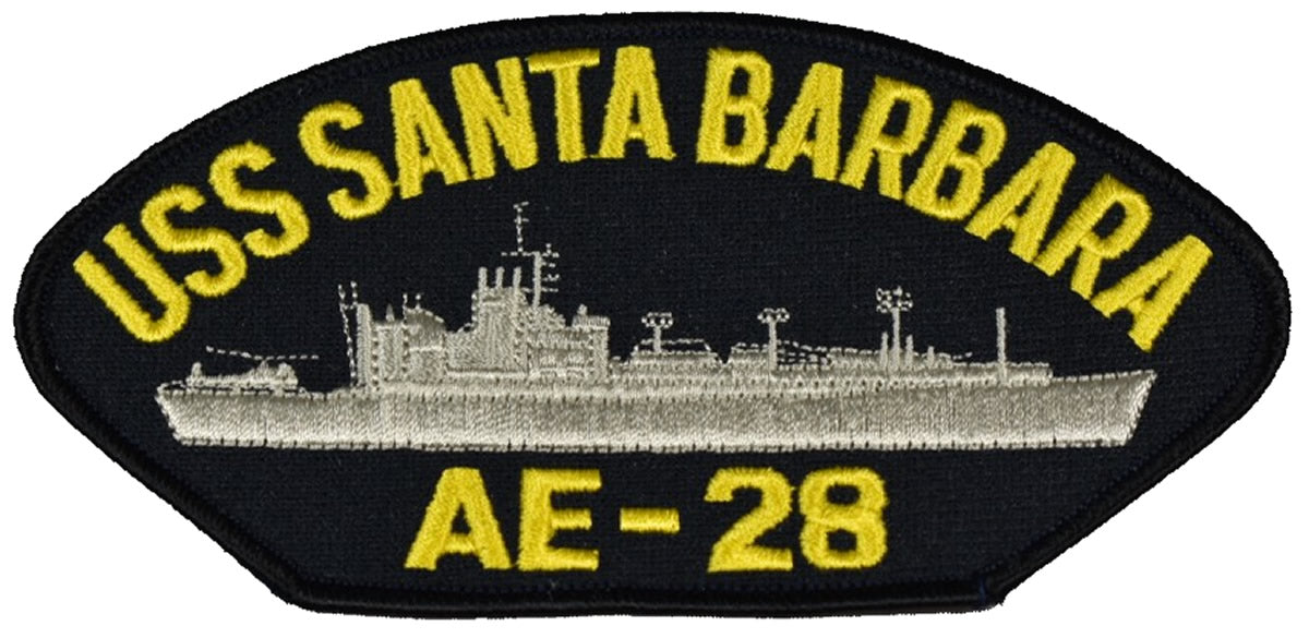 USS SANTA BARBARA AE-28 PATCH - Multi-colored - Veteran Owned Business ...