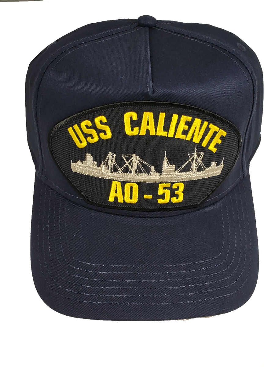 USS Caliente AO-53 Ship HAT - Navy Blue - Veteran Owned Business ...
