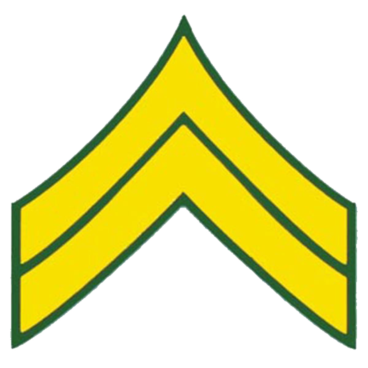 US Army E-4 Corporal 2 inch Decal | HATNPATCH