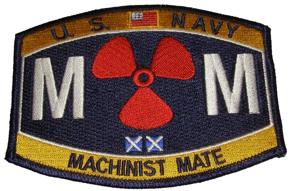 USN NAVY MM MACHINIST MATE MOS RATING PATCH SAILOR VETERAN | HATNPATCH