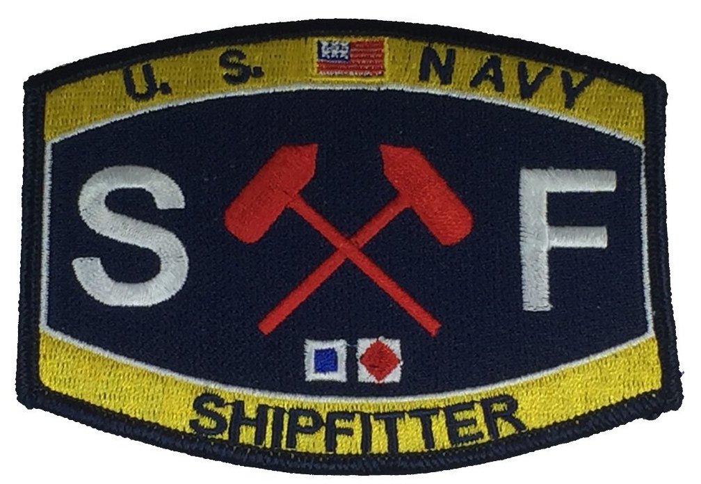 USN NAVY SF SHIP FITTER RATING MOS PATCH SAILOR VETERAN | HATNPATCH