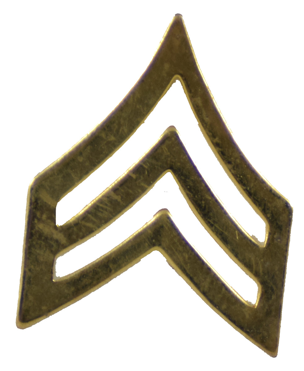 ARMY SGT. STRIPES (Gold) HAT PIN | HATNPATCH