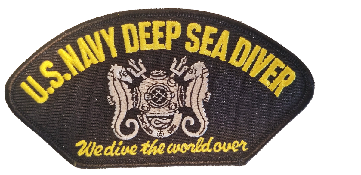 U.S. Navy DEEP SEA Diver – We Dive The World Over Ship Patch - Great ...