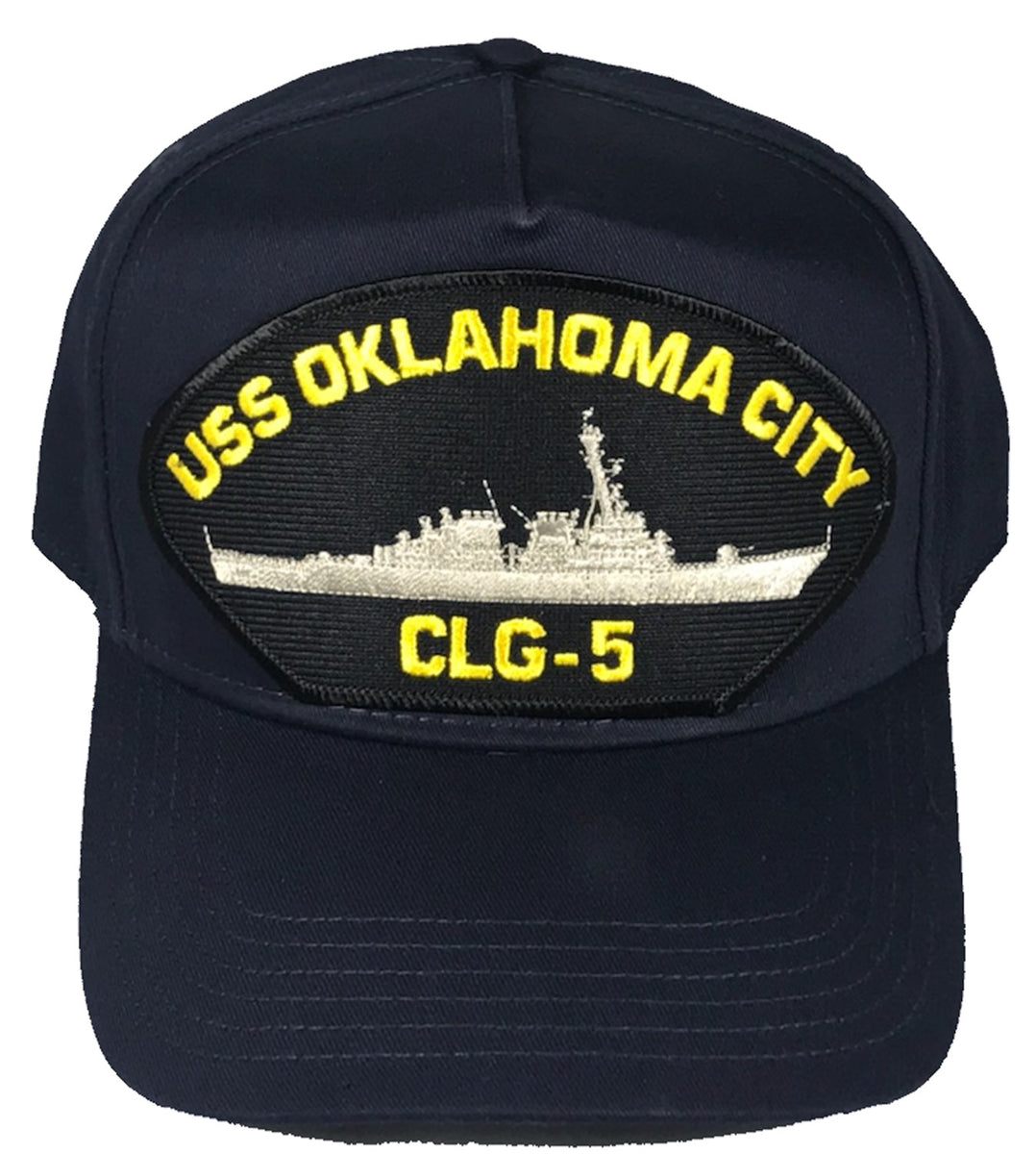 USS OKLAHOMA CITY CLG-5 SHIP HAT - NAVY BLUE - Veteran Owned Business ...