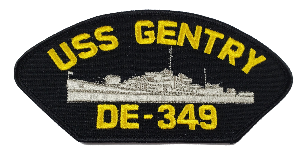 USS Gentry DE-349 Ship Patch - Great Color - Veteran Owned Business ...